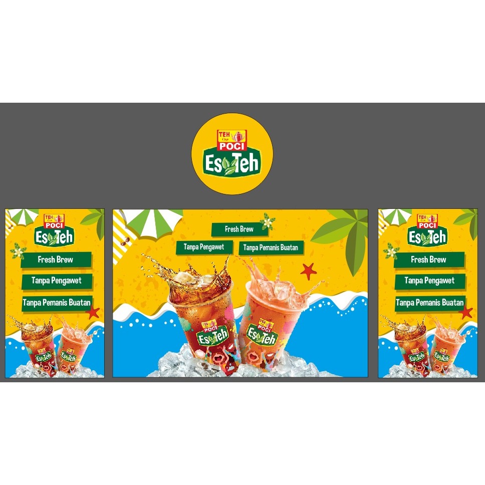 Jual custom banner rombong desain suka-suka | free desain | Shopee ...