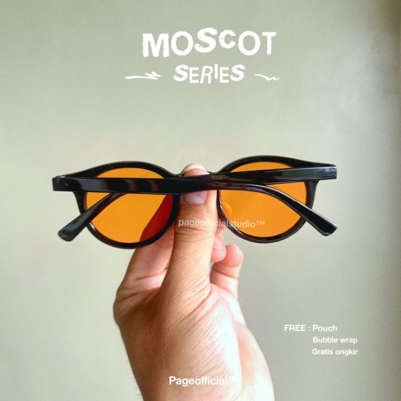 Jual Page Kacamata Frame Moscot Vintage Black Orange | Shopee Indonesia