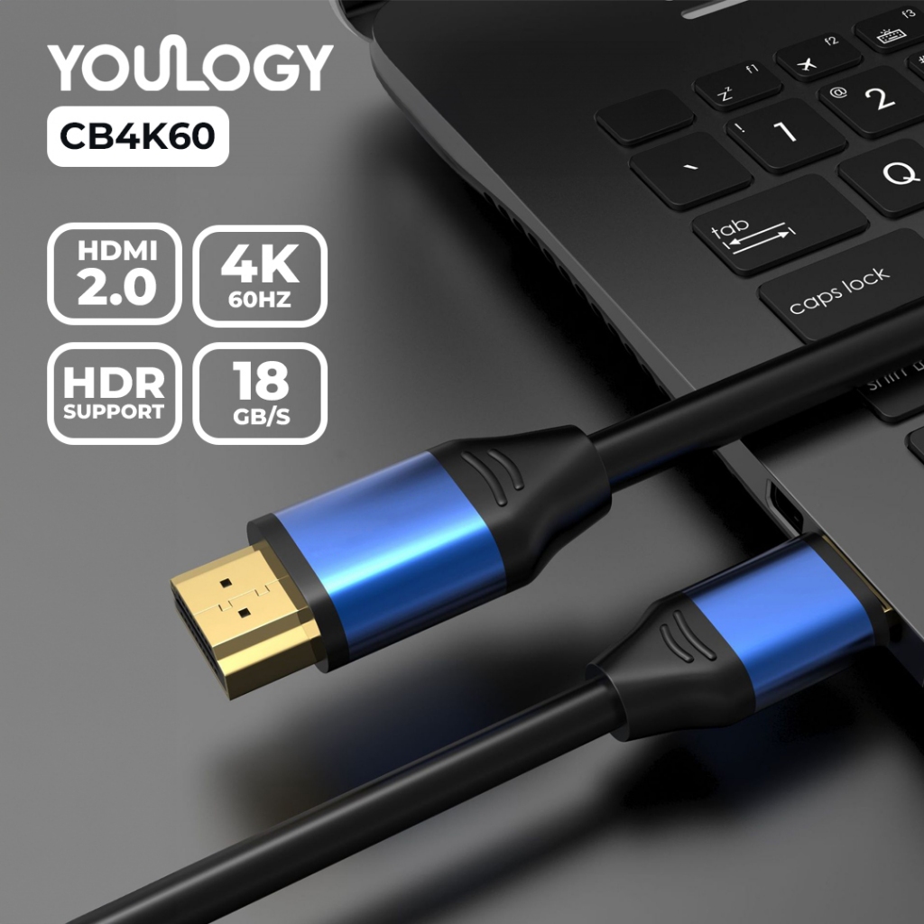 Jual Kabel HDMI 2.0 high speed 1,5 meter Premium 4k HDR YouLogy CB4K60 ...