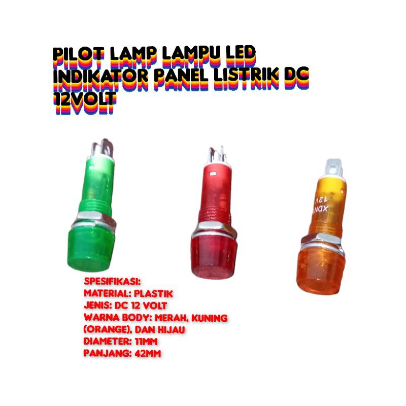 Jual lampu LED indikator panel listrik DC 12v | Shopee Indonesia