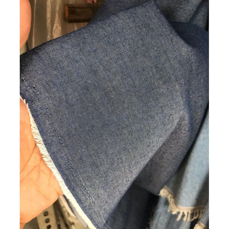 Jual Bahan Kemeja Denim Chambray Kain Denim Chambray Kain Denim Meteran ...