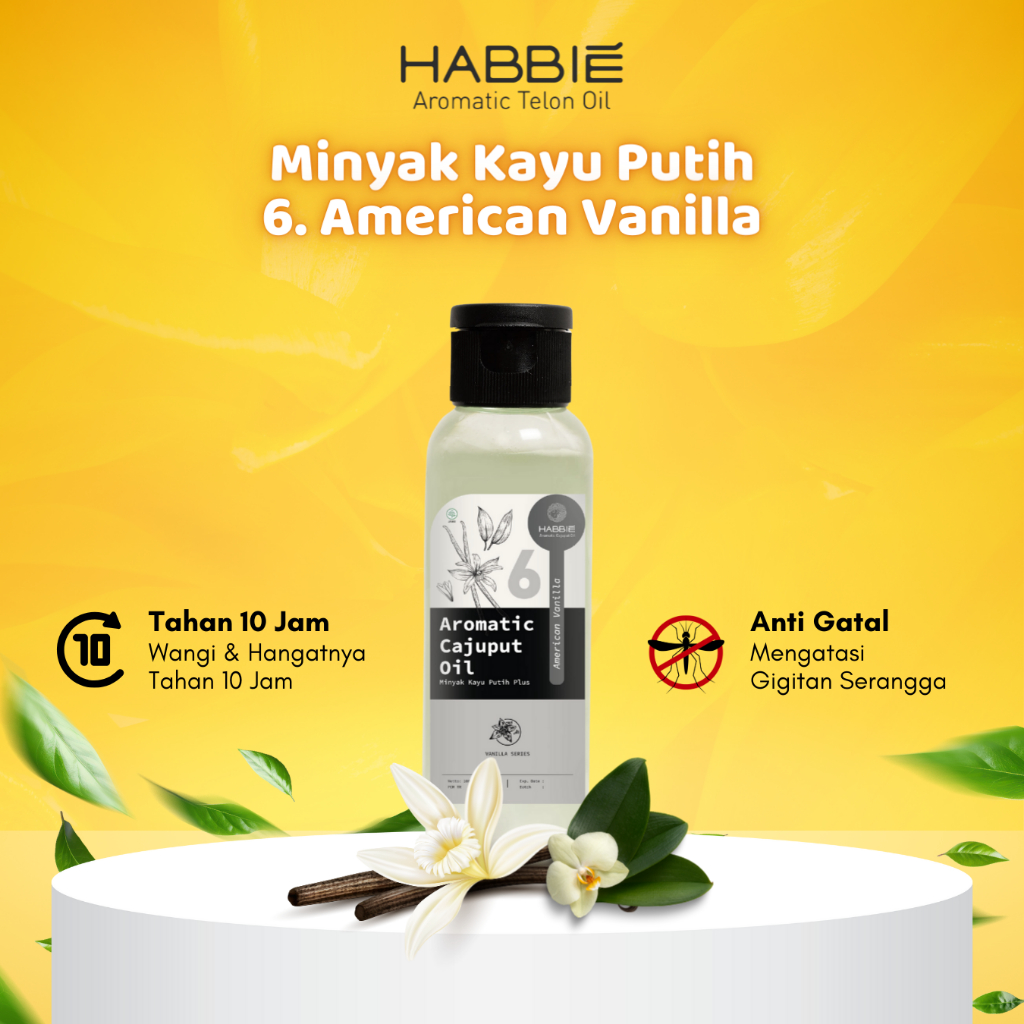 Jual Habbie Minyak Kayu Putih Aromatic - No. 6 American - Vanilla ...