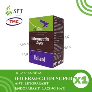 Jual INTERMECTIN SUPER 50 ML ANTI SCABIES ENDOPARASIT CACING HAT ...