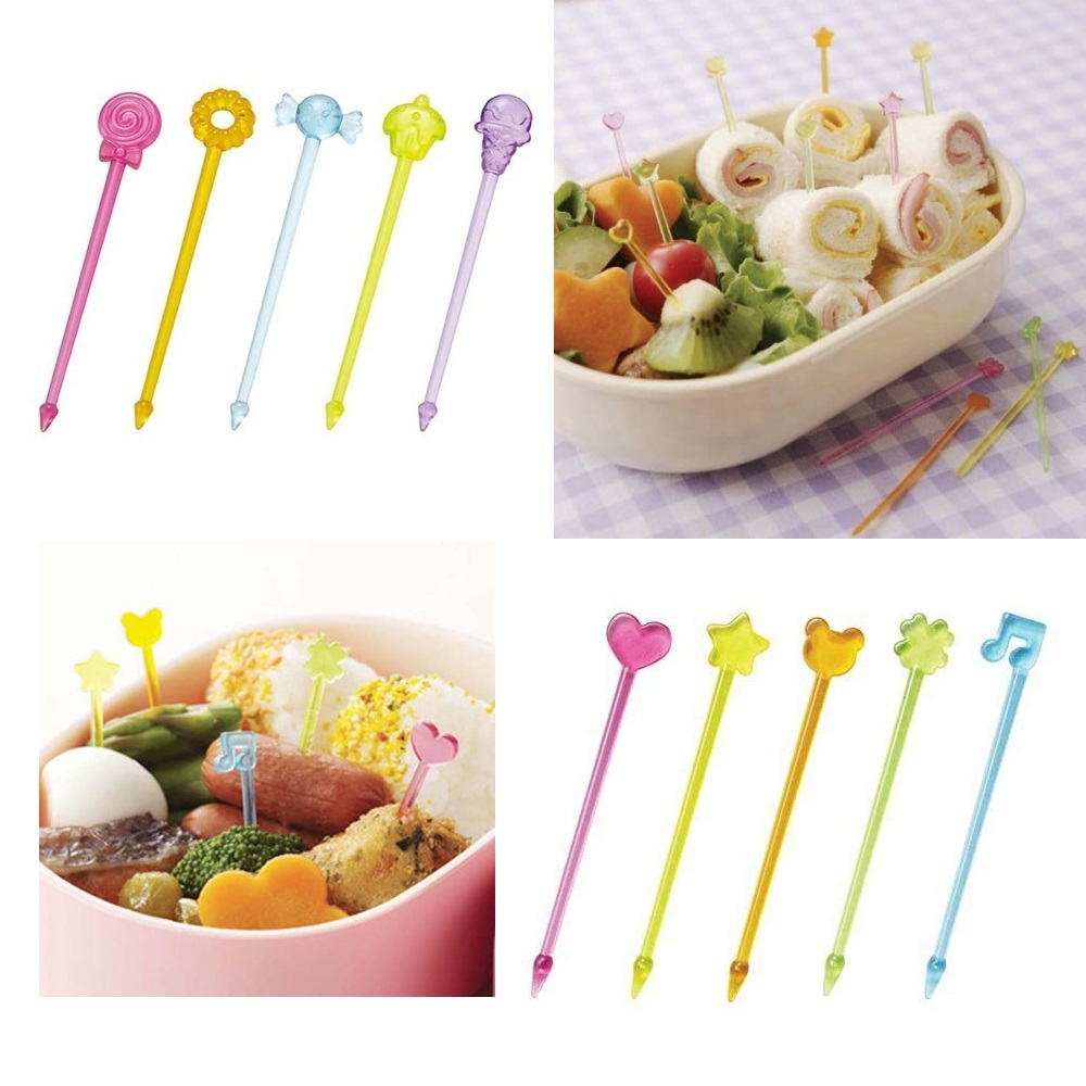 Jual (Ecer) Torune Clear / Rainbow / Sweets Pick Tusuk Bento Tusukan ...