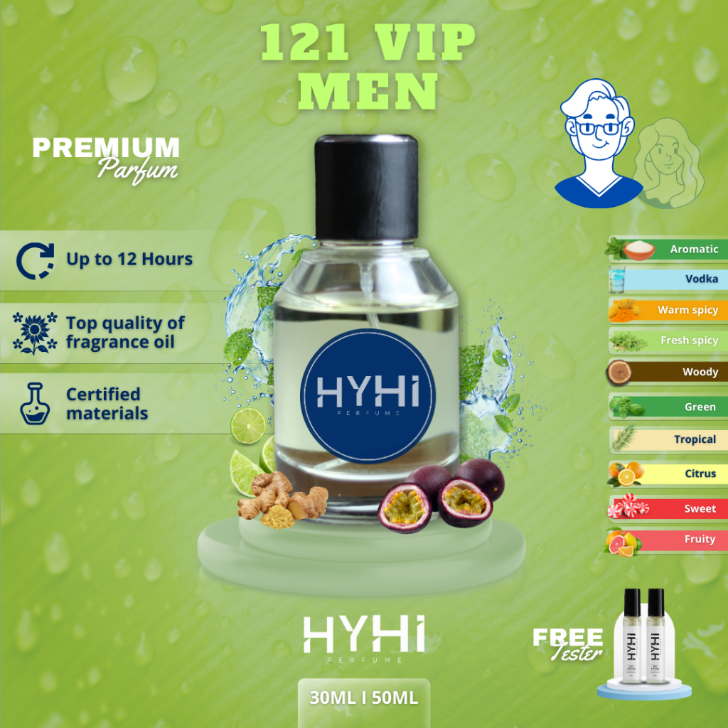 Jual HYHI Parfum 121 VIP Men - Parfum Pria | Shopee Indonesia