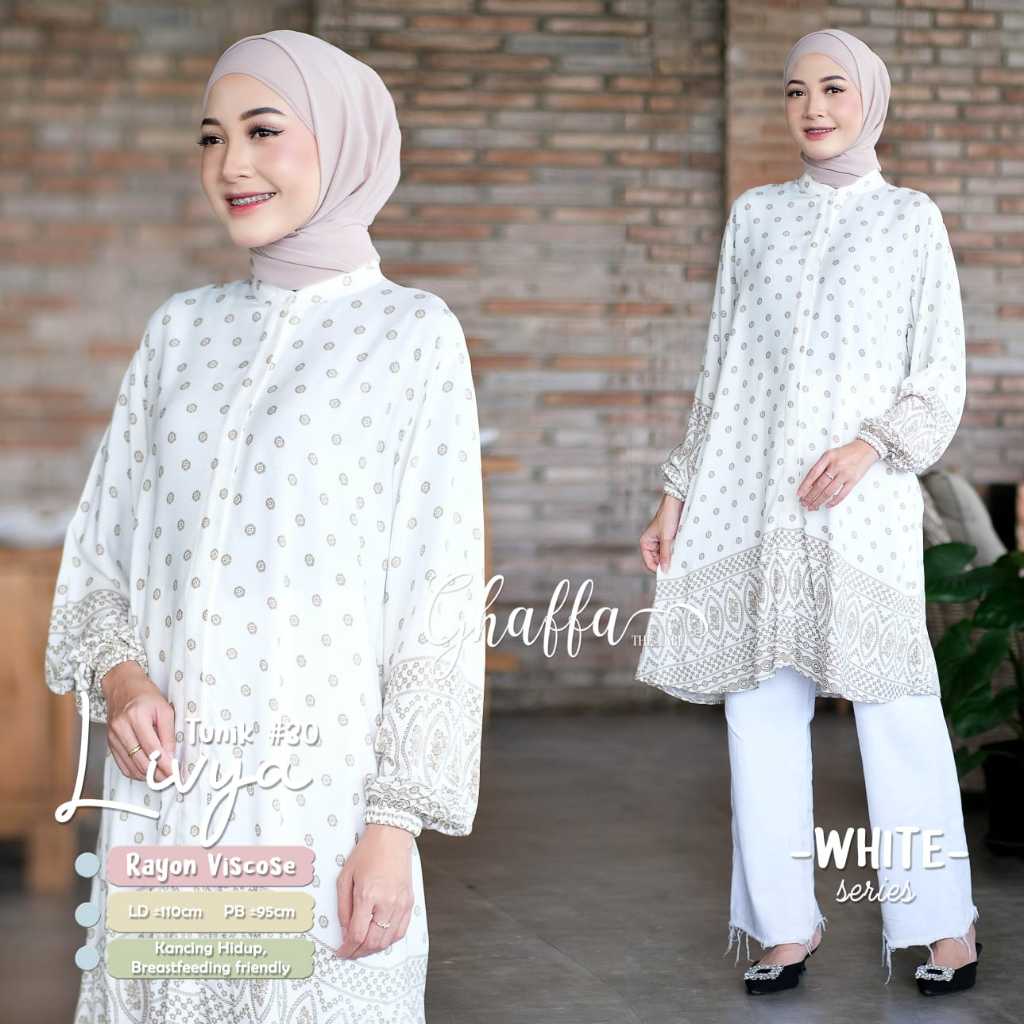 Jual Ghaffa The Label Livya Tunic / Baju Atasan Tunik Jumbo Kelly ...