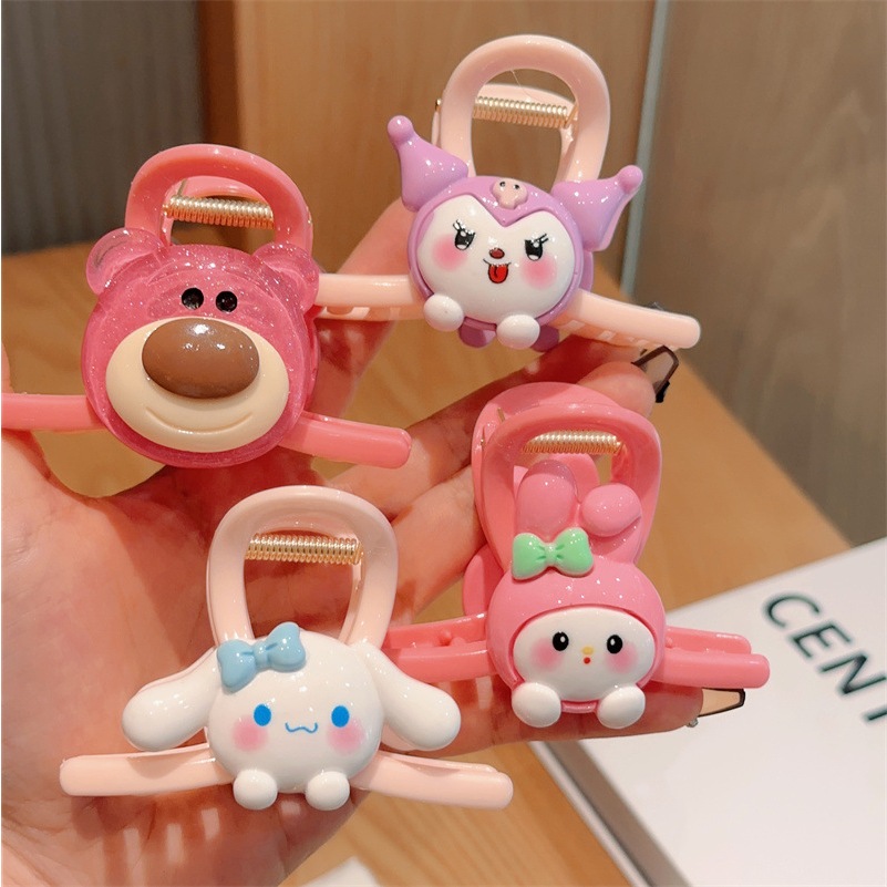 Jual ( JG 3 ) Jepit jedai rambut anak perempuan karakter lotso melody kuromi cinnamorrol / pita ...