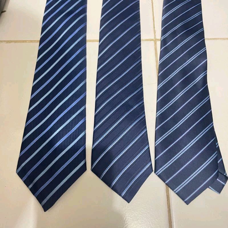 Jual Dasi Garis Premium Biru Dongker | Shopee Indonesia