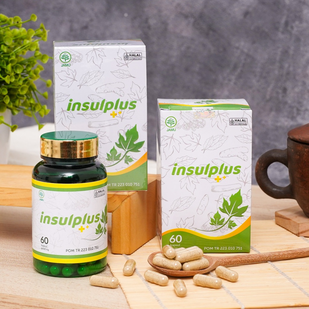 Jual Herbal Insulplus Diabetes BPOM - Paket Hemat 2 Botol | Shopee ...