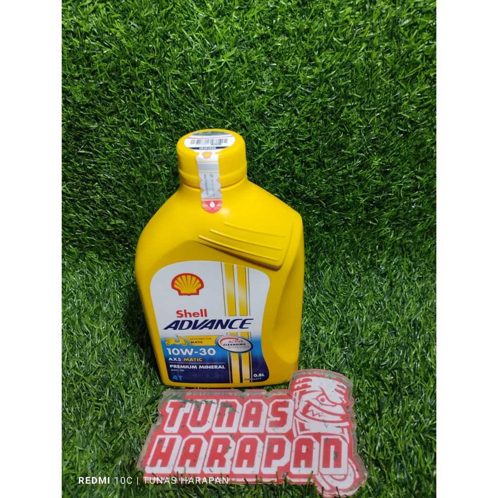 Jual OLI SHELL ADVANCE 4T AX5 10W-30 & 20W-40 SCOOTER MATIC PREMIUM ...