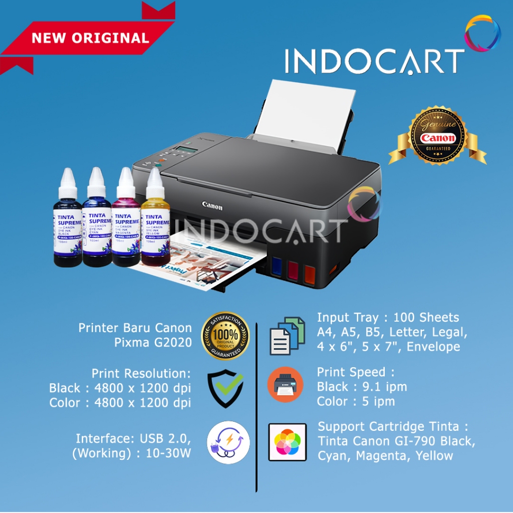 Jual Printer Canon Pixma G2020 G-2020 Print Scan Copy All In One ...