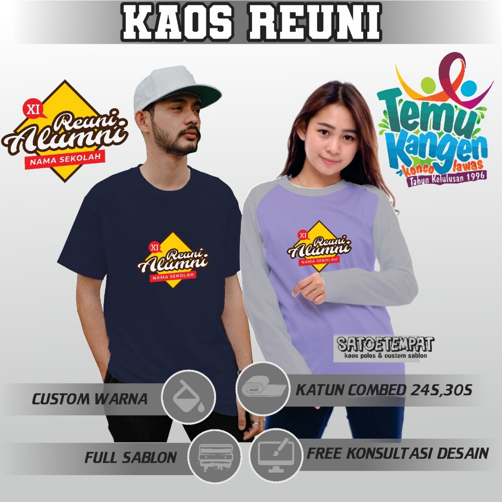 Jual KAOS KELAS REUNI FAMILY GATHERING ANGKATAN ALUMNI BEBAS DESIGN ...