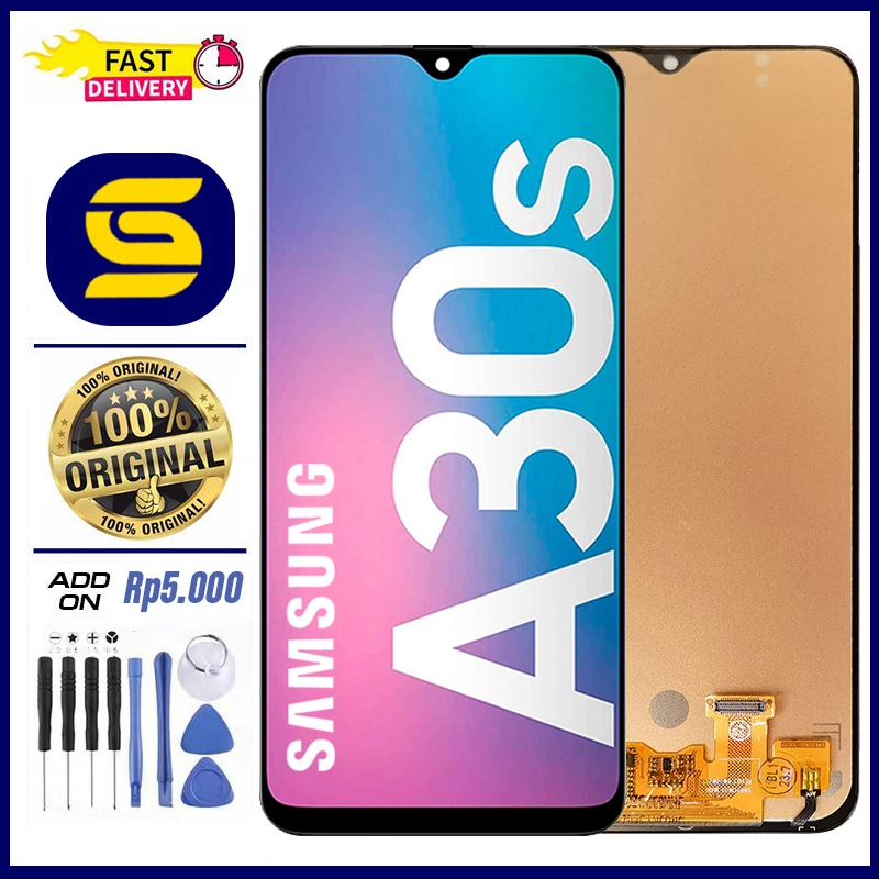 Jual LCD SAMSUNG A30S Original TouchScreen Fullset Compatible For Glass Digitizer ori asli ...