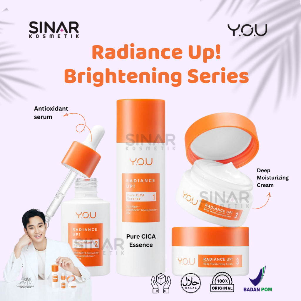 Jual Y.O.U Radiance Up Series | Pure Cica Essence | Antioxidant Serum ...