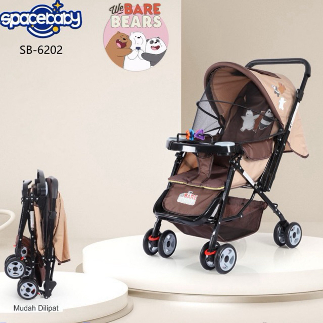 Jual Stroller Duduk tidur bisa 2 arah depan belakang Space Baby SB 6202 ...