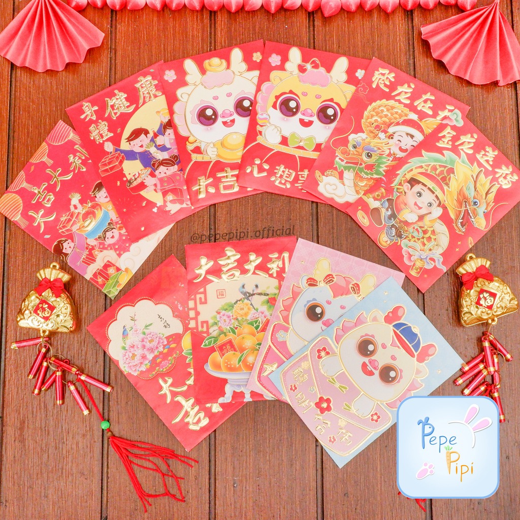 Jual Angpao Karakter Barongsai Naga Family Nature Animal Angpau Hongbao ...