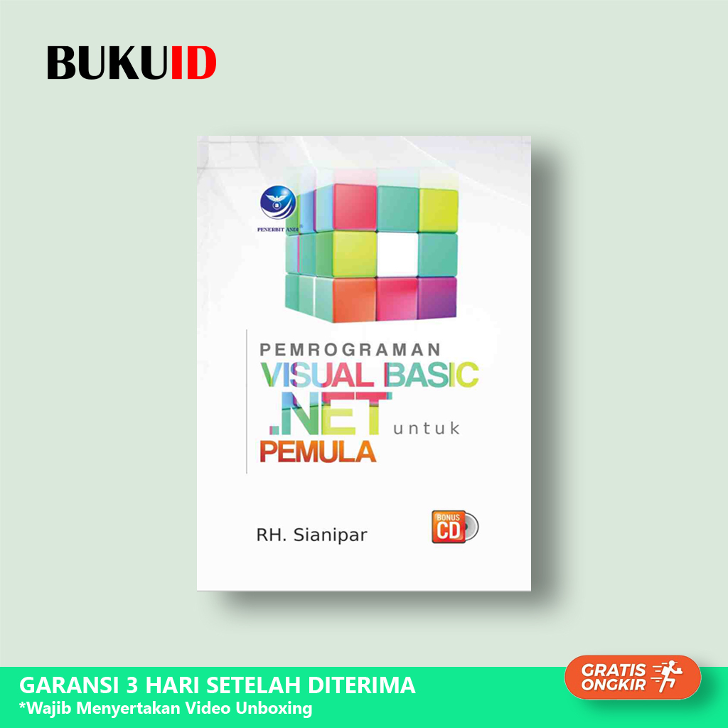 Jual Buku Pemrograman Visual Basic.Net Untuk Pemula + cd - Original | Shopee Indonesia