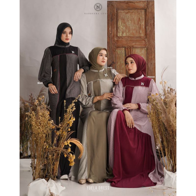 Jual Yoela Dress by Nadheera Luxury Terbaru | Shopee Indonesia