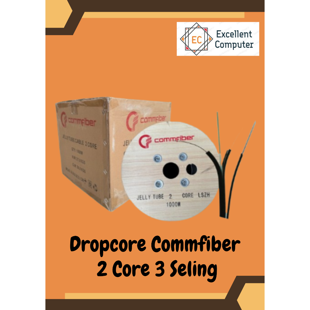 Jual Dropcore Brand Commfiber 2 Core 3 Seling Jelly Tube | Shopee Indonesia