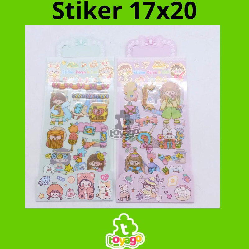 Jual Stiker panjang karakter 1 pcs mainan anak eceran (sticker kartun ...