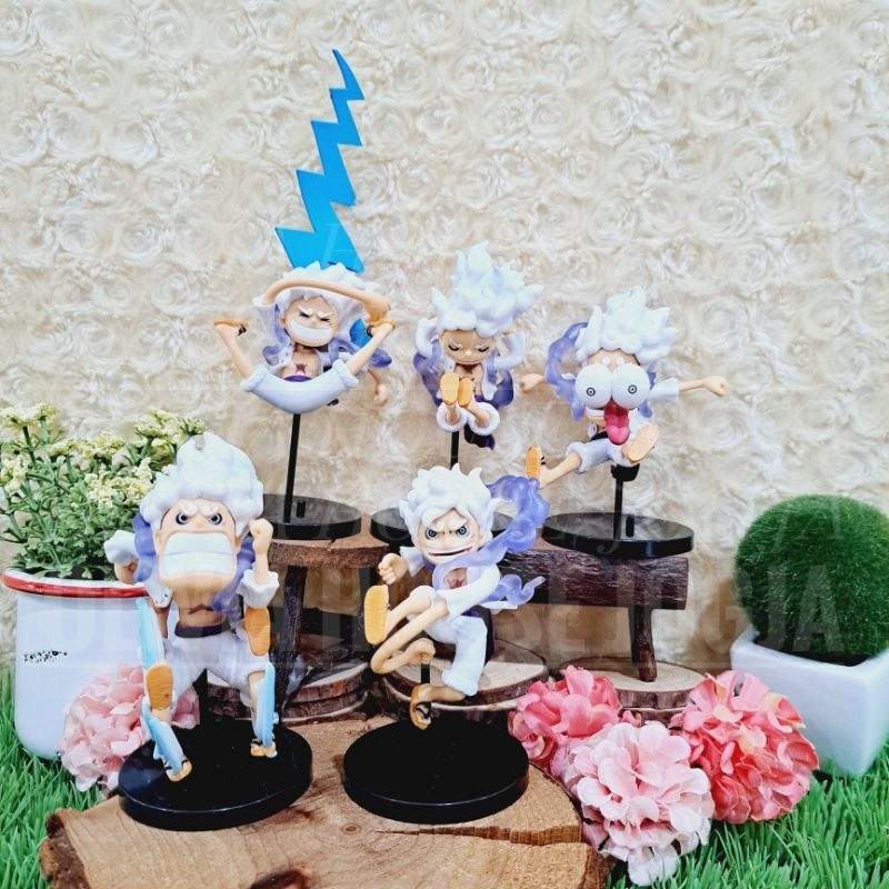 Jual Action Figure One Piece Luffy Gear 5 Set Figurin Luffy Gear 5 Set ...