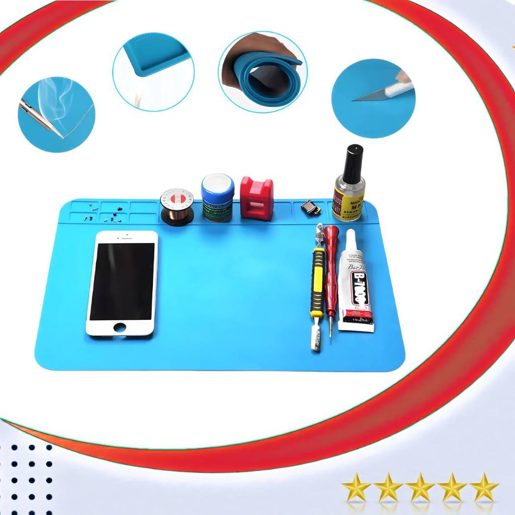 Jual ALAS MEJA SERVICE HP ANTI PANAS 20CM X 30CM NEW | Shopee Indonesia