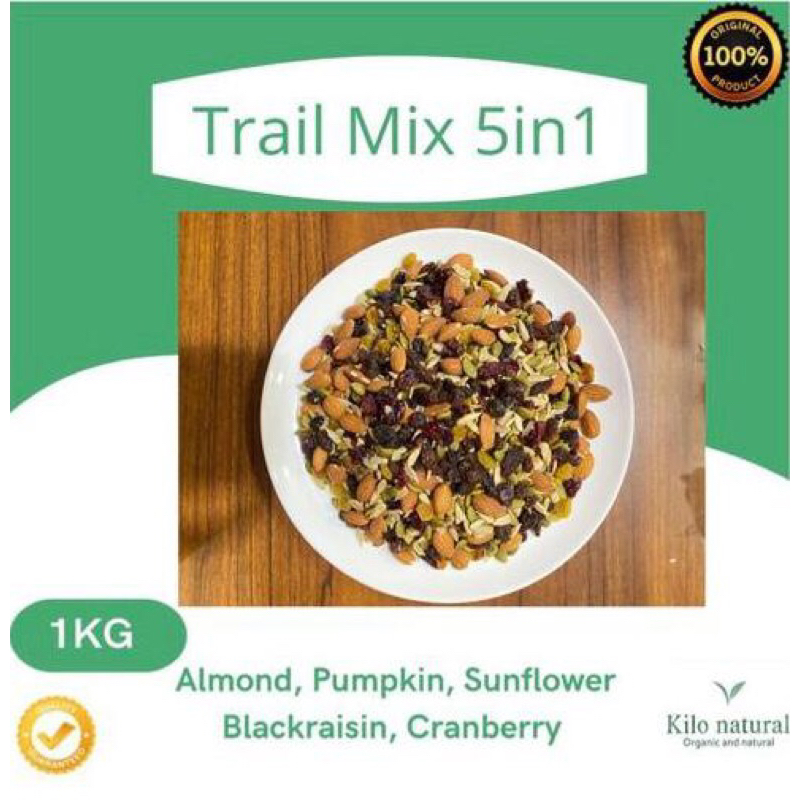 Jual Trail Mix ( 5in1 ) 1KG / Trail Mix (5in1 Tanpa Mede) 1kg | Shopee ...