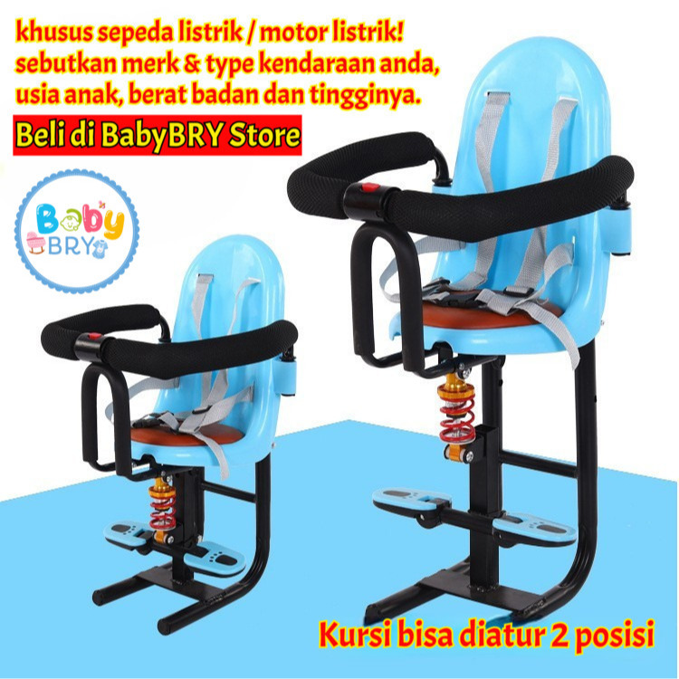 Jual KURSI BONCENGAN DEPAN ANAK DI SEPEDA LISTRIK MOTOR LISTRIK ...