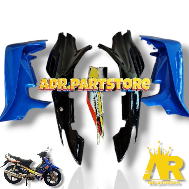 Jual COVER BODY SAMPING/BELAKANG DAN SAYAP SUZUKI SMASH 110 OLD WARNA ...