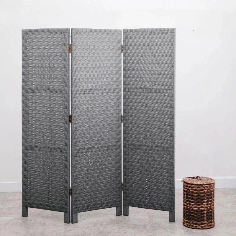 Jual Pembatas Ruangan Rotan Sintetis 3 Panel | Shopee Indonesia