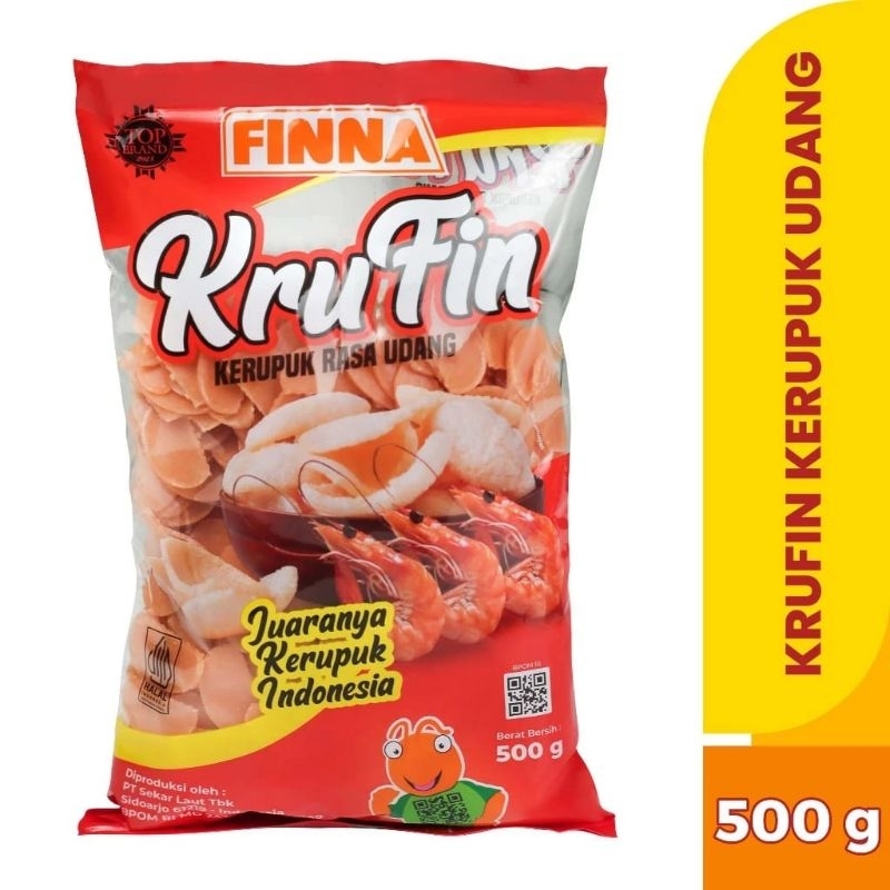 Jual KERUPUK UDANG FINNA KEMASAN 500GR/KRUFIN KRUCIL 500GR | Shopee ...