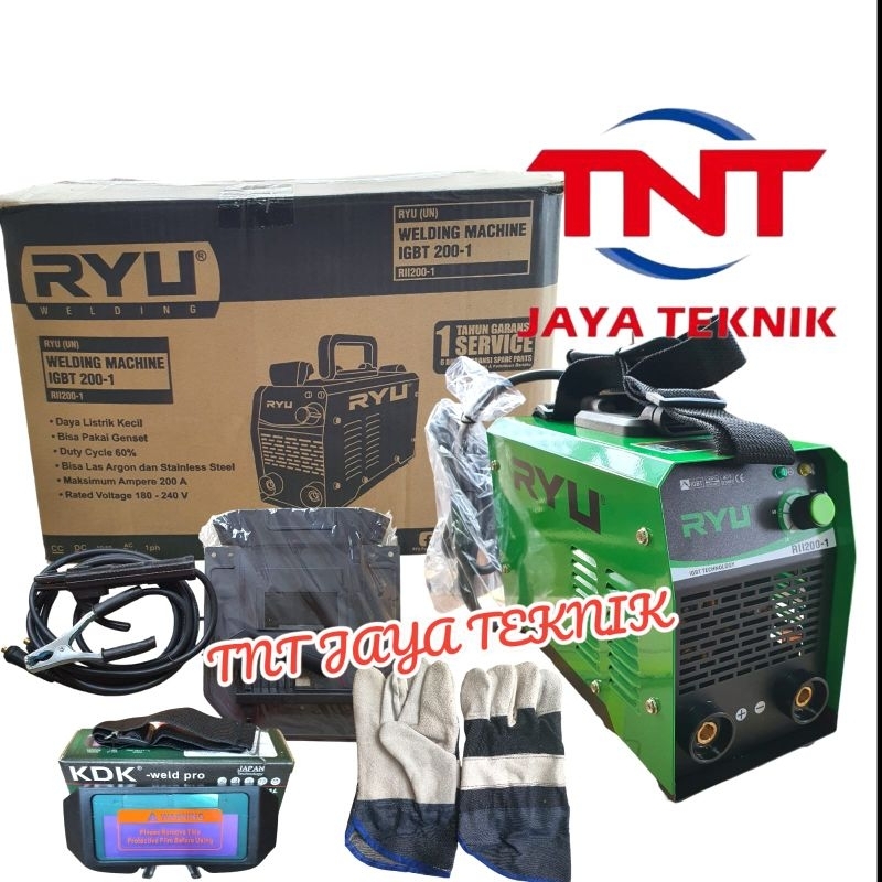 Jual MESIN LAS INVERTER RYU RII 200 - 1 / TRAFO LAS INVERTER RYU RII 200-1 | Shopee Indonesia
