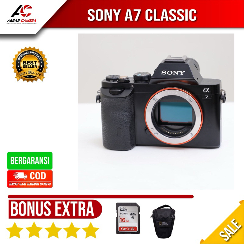 Jual Kamera Mirrorless Sony A7 Classic BO Body Only Bekas SC Rendah ...