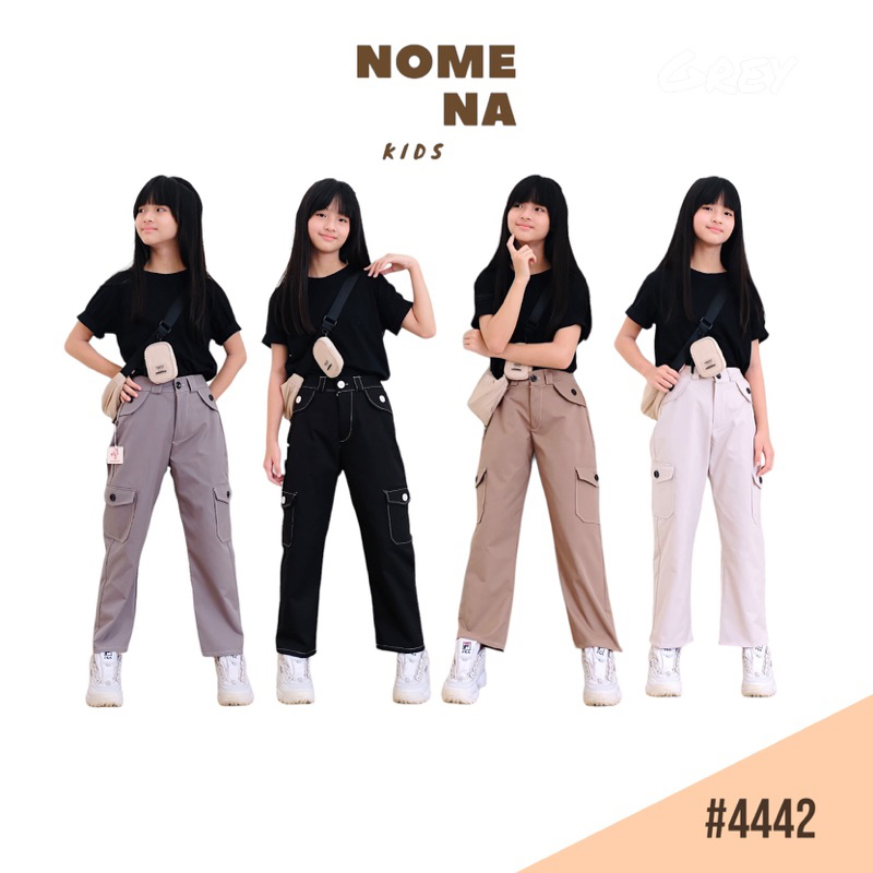 Jual Celana Panjang Cargo Anak Perempuan Bahan Katun Twill Stretch ...