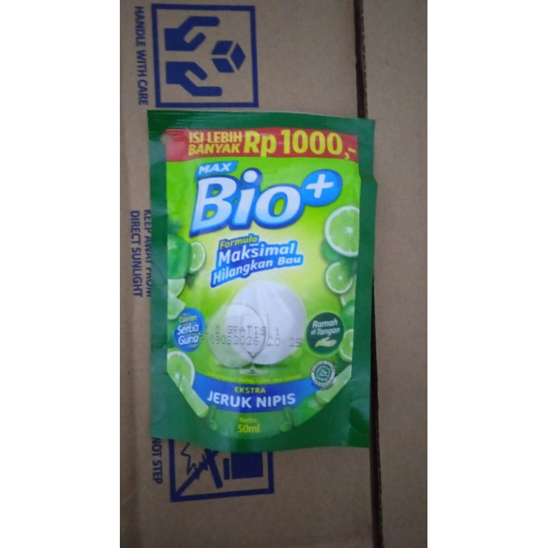 Jual Bio+ Sabun cuci piring anti bakteri kemasan pouch 50ml | Shopee ...
