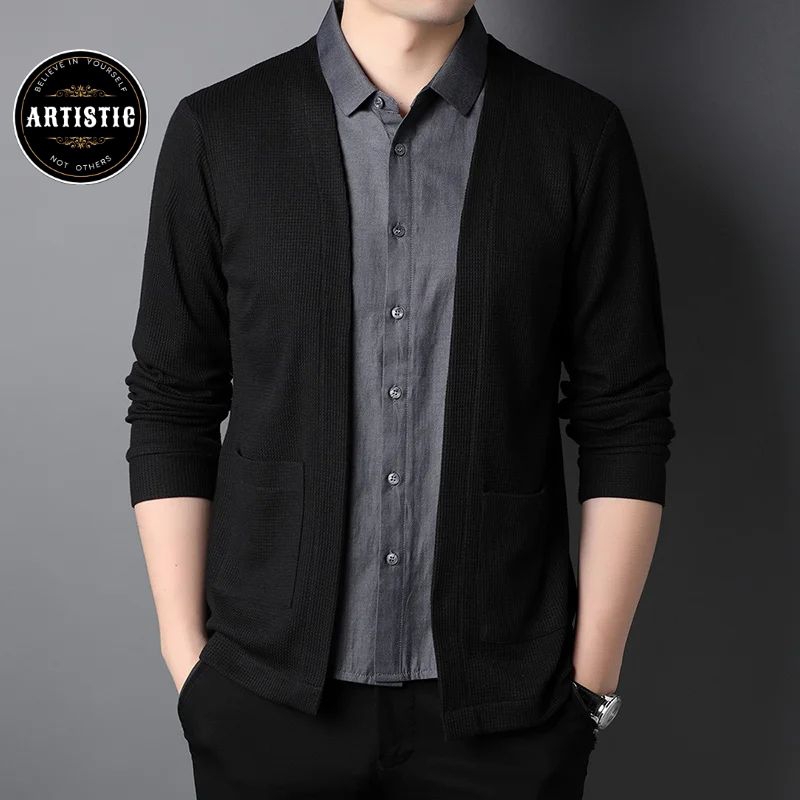 Jual Cardigan Pria Casual Slimfit Polos Cotton Tebal Berkualitas ...