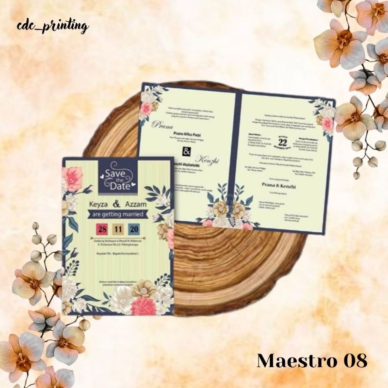 Jual [isi 100 lembar] UNDANGAN PERNIKAHAN MAESTRO 01-08| UNDANGAN ...