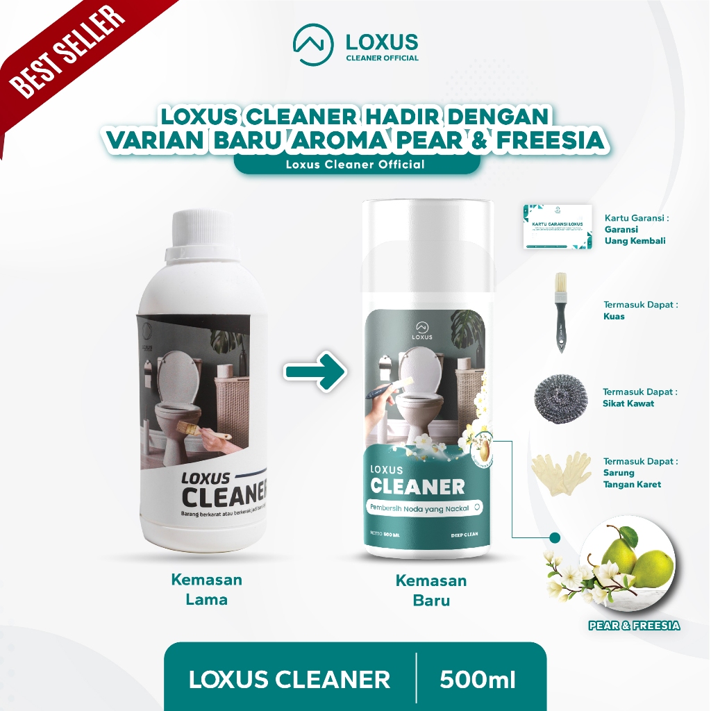 Jual Loxus Cleaner Aroma Pear Freesia Pembersih Kerak Toilet Kamar ...