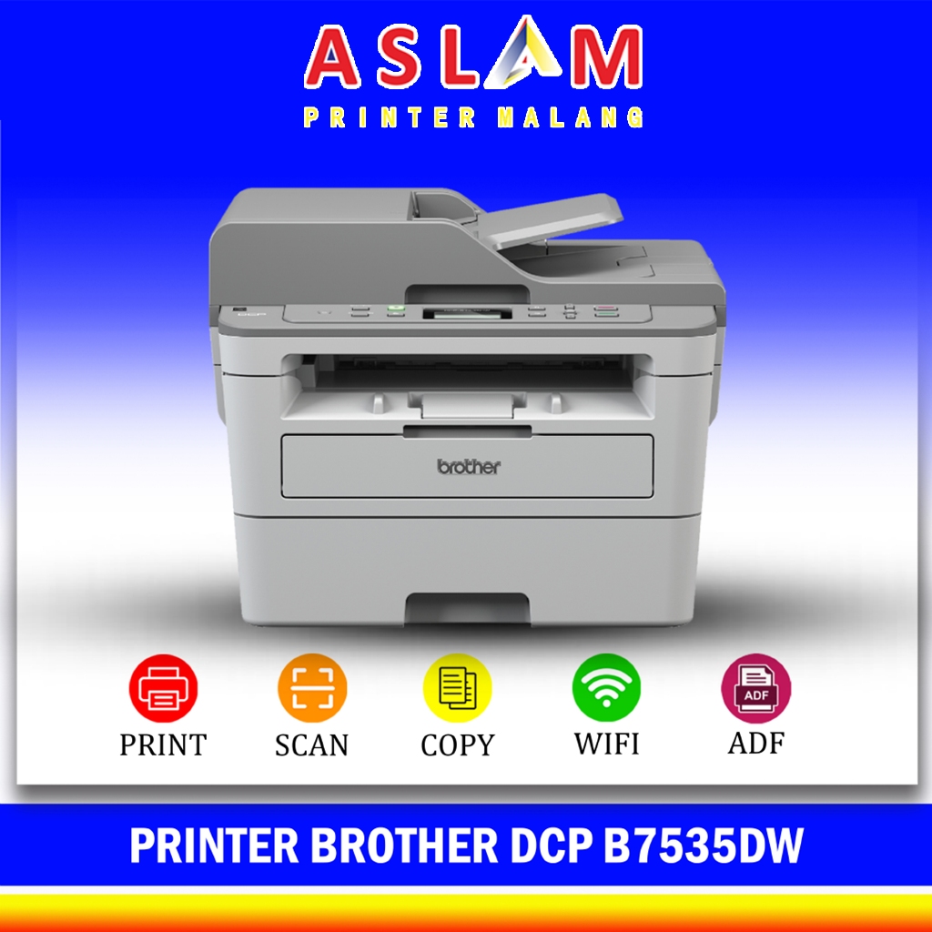 Jual Printer Brother DCP-B7535DW B7535 DW 7535 Laser Mono All in One ...