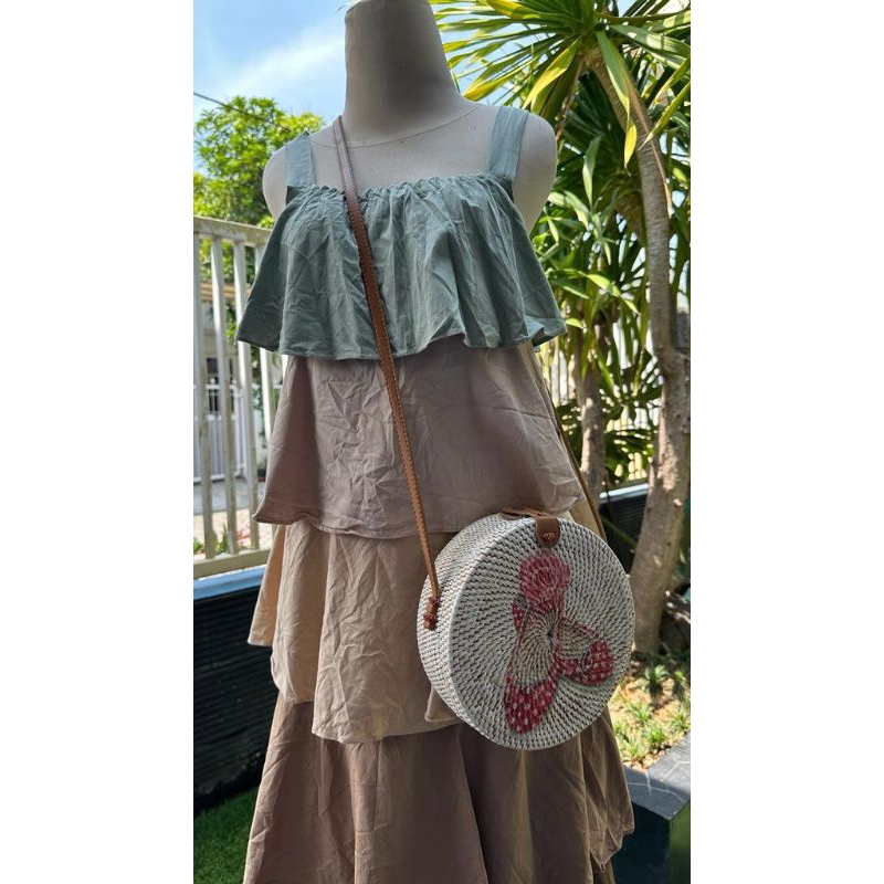 Jual Rattan bag/tas rotan bulat | Shopee Indonesia