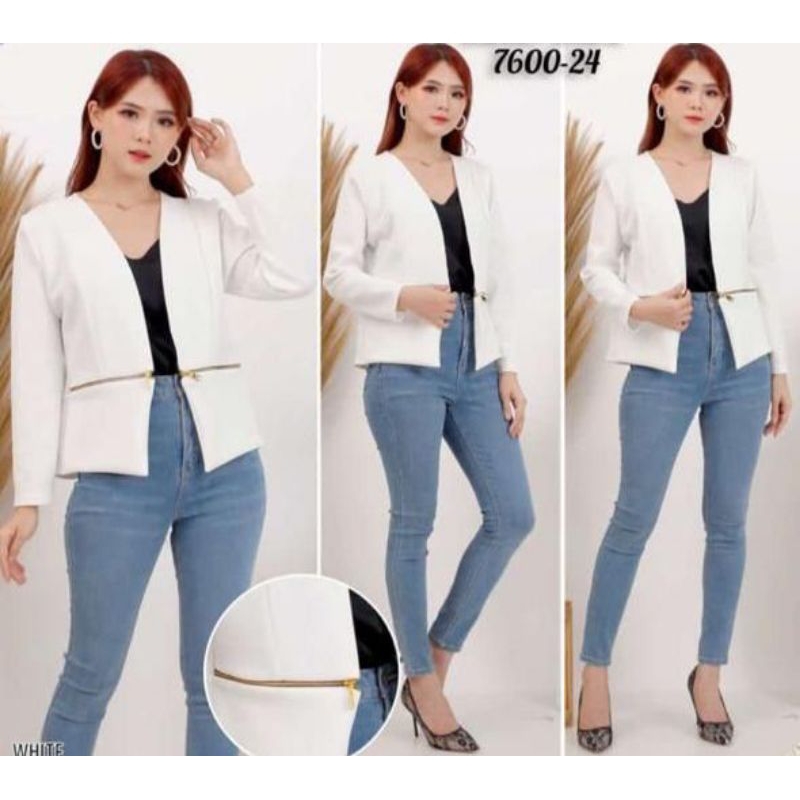 Jual Blazer luna JUMBO Casual dan formal Wanita || Bahan paragon import ...
