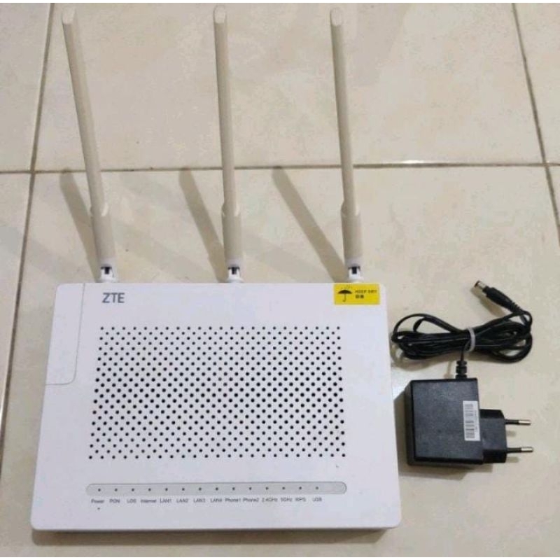 Jual ONT GPON ZTE F670 PREMIUM-PLUS ADAPTOR | Shopee Indonesia