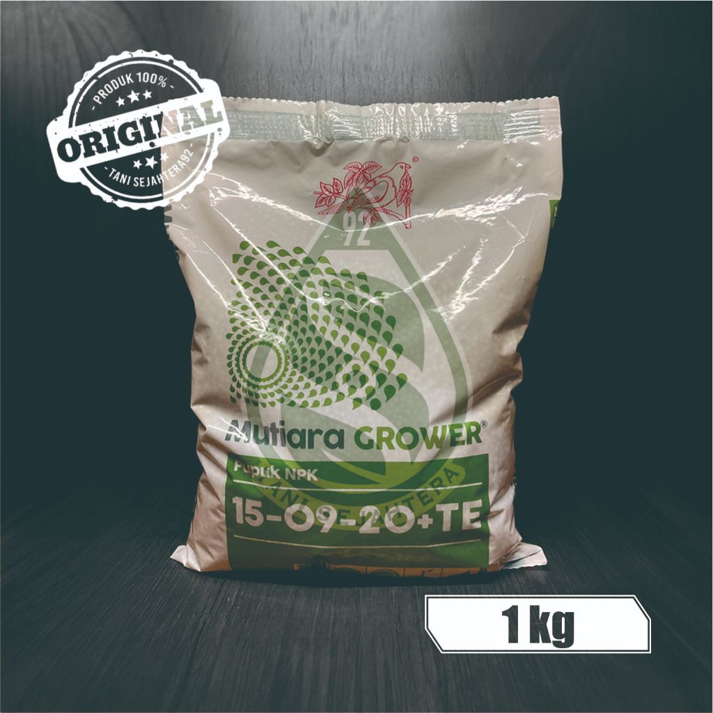 Jual PUPUK NPK GROWER 15-09-20+TE (1KG) KEMASAN PABRIK | Shopee Indonesia