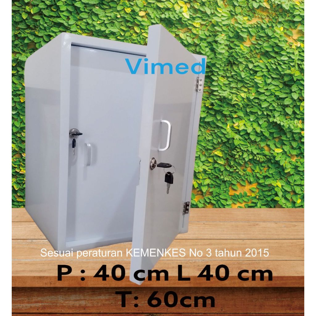 Jual lemari narkotika untuk apotek ukuran 40cm x 60cm x 40cm | Shopee Indonesia