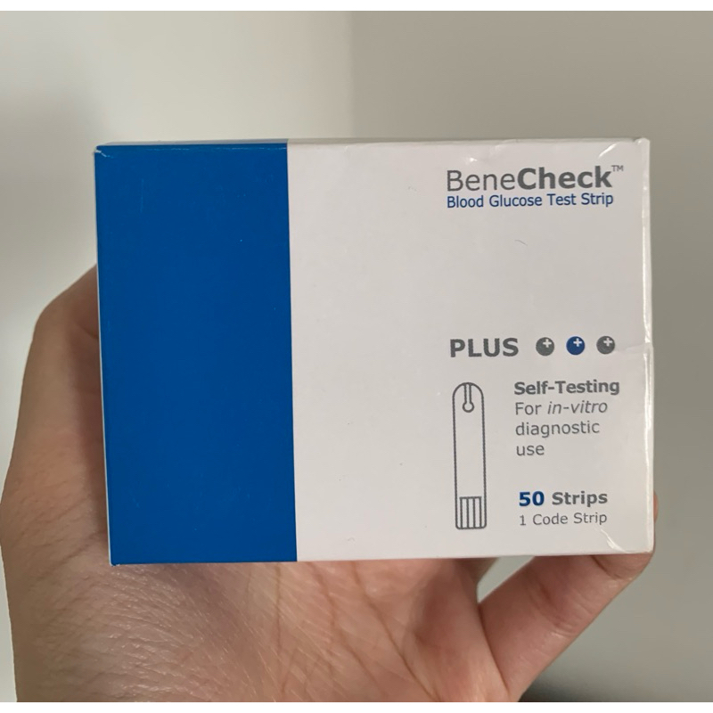 Jual BeneCheck PLUS Blood Glucose Test isi 50 Strip cek gula darah ...