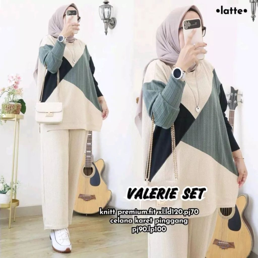 Jual Terbaru!! Valerie Set Baju setelan Wanita Dewasa Model Terbaru ...
