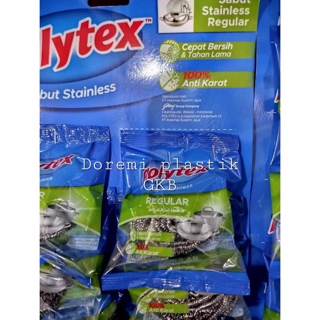 Jual Polytex spons dan kawat stainless / spon kawat cuci piring besar ...