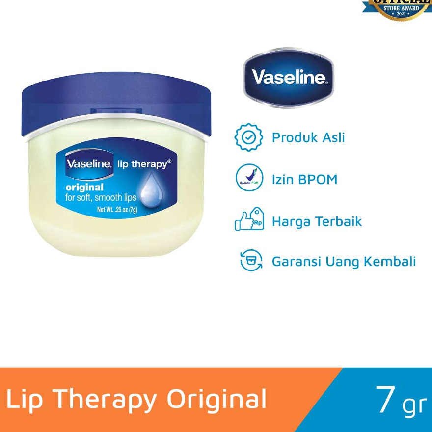 Jual Vaseline Lip Therapy Original 7g | Shopee Indonesia