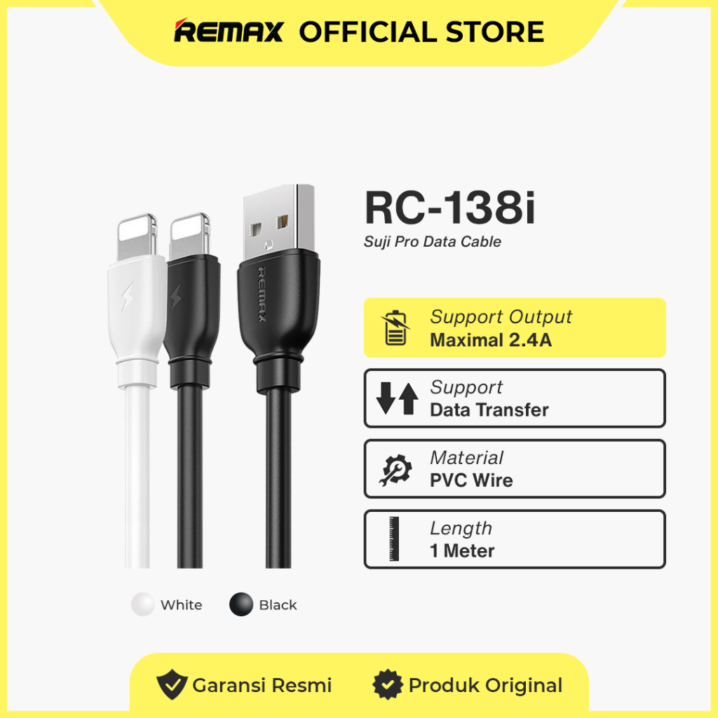 Jual Remax Suji Pro Series Data Cable For iPh PVC Wire Material 2 ...