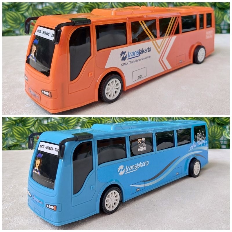 Jual Mainan Bus Transjakarta Roda Friction Mobilan Anak | Shopee Indonesia